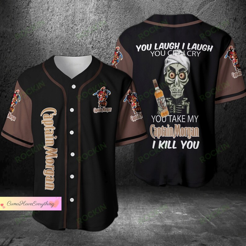 Captain Morgan Baseball Jersey Captain Morgan Jersey Shirt - Etsy