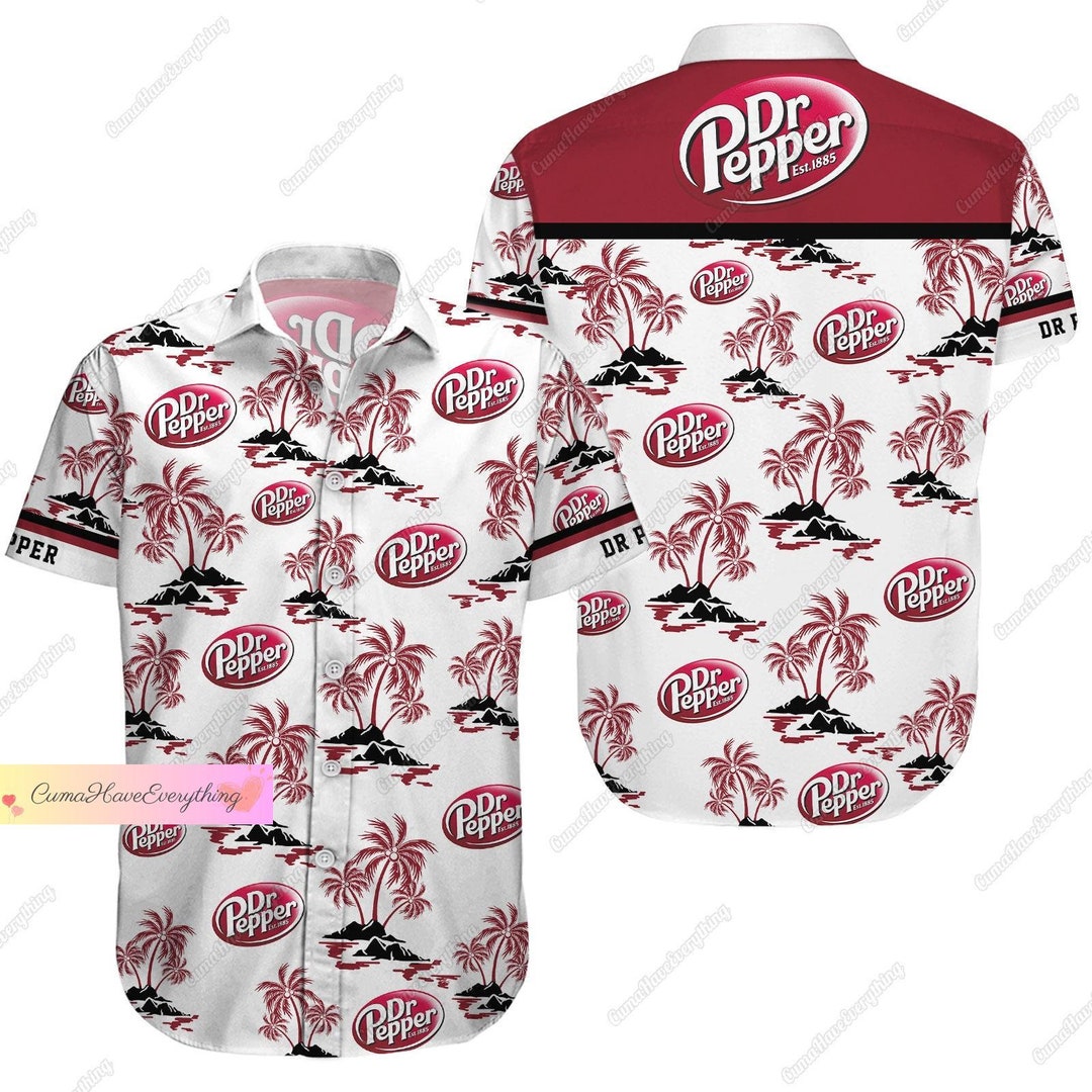 Dr Pepper Button Shirt, Dr Pepper Hawaiian Shirt, Dr Pepper Summer ...