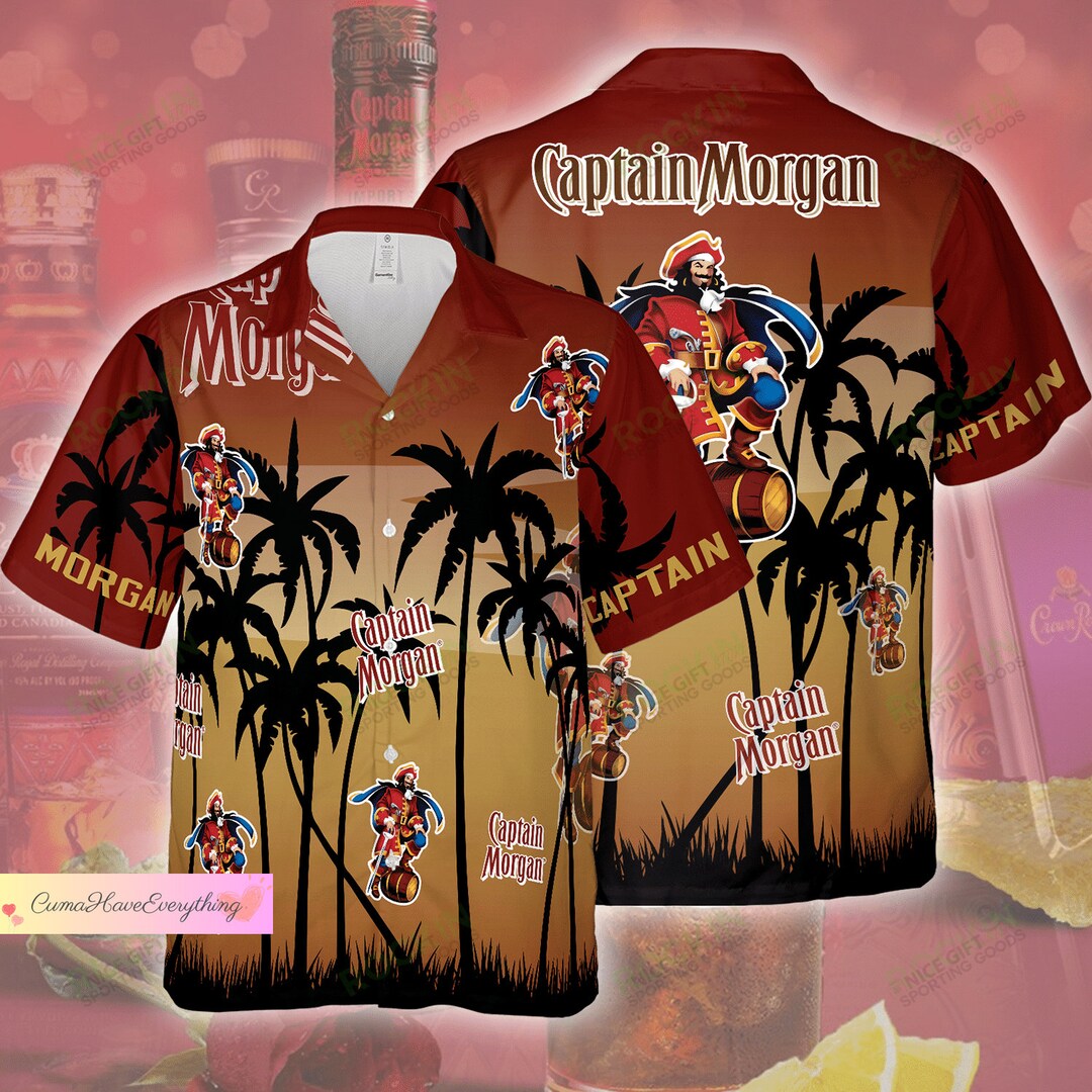 Captain Morgan Shirt, Captain Morgan Hawaiian Shirt, Captain Morgan ...