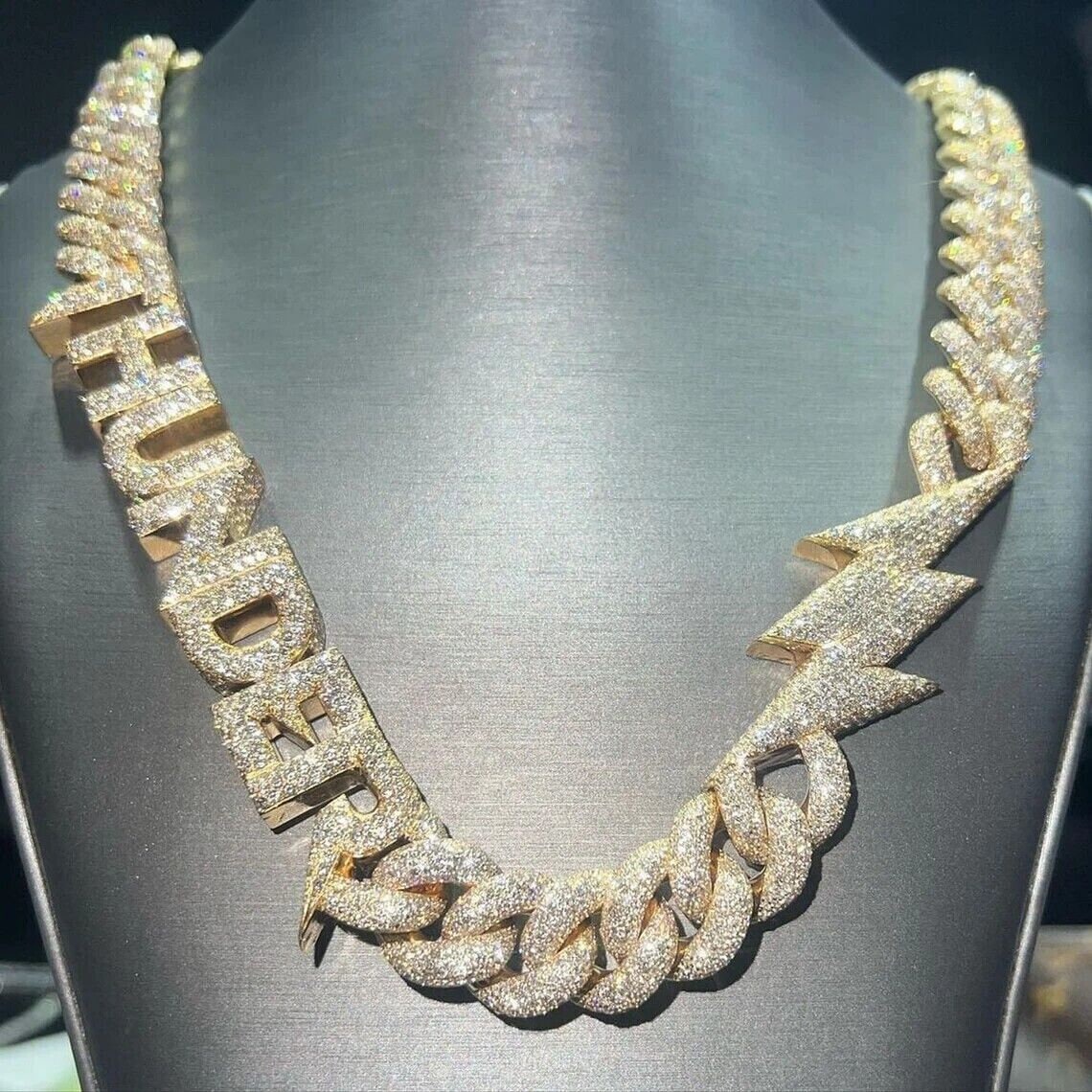 Men's 20MM Miami Cuban Link Chain, Diamond Cuban Chain Necklace, Hip ...