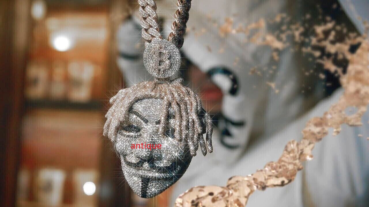 Custom Iced Out Cartoon Pendant, 925 Sterling Silver Hip Hop Jewelry - Etsy