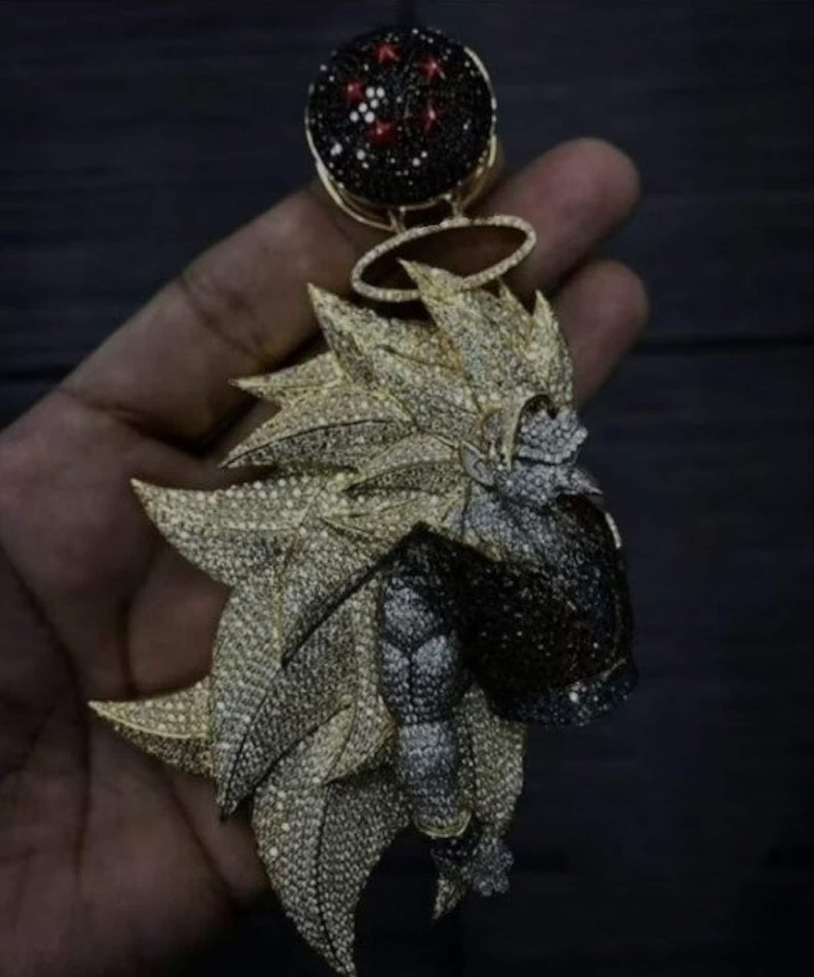 7.00 Ct Diamond Cartoon Pendant Iced Out Cartoon Pendant Hip Hop ...