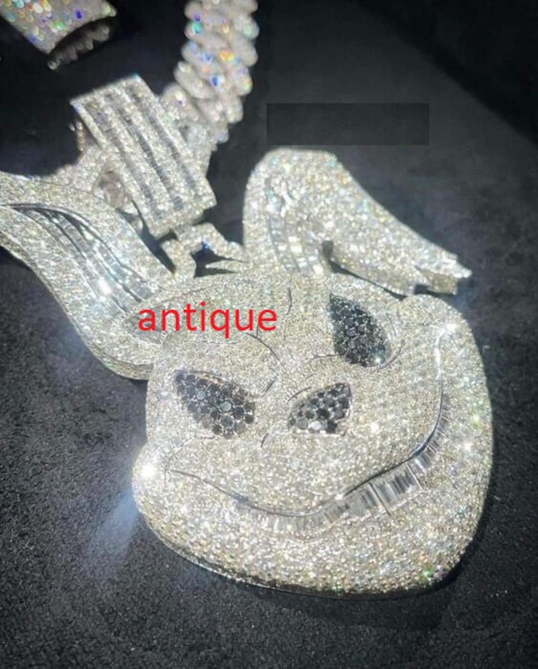 9.50 Ct Diamond Cartoon Pendant Iced Out Cartoon Diamond Pendant Hip ...