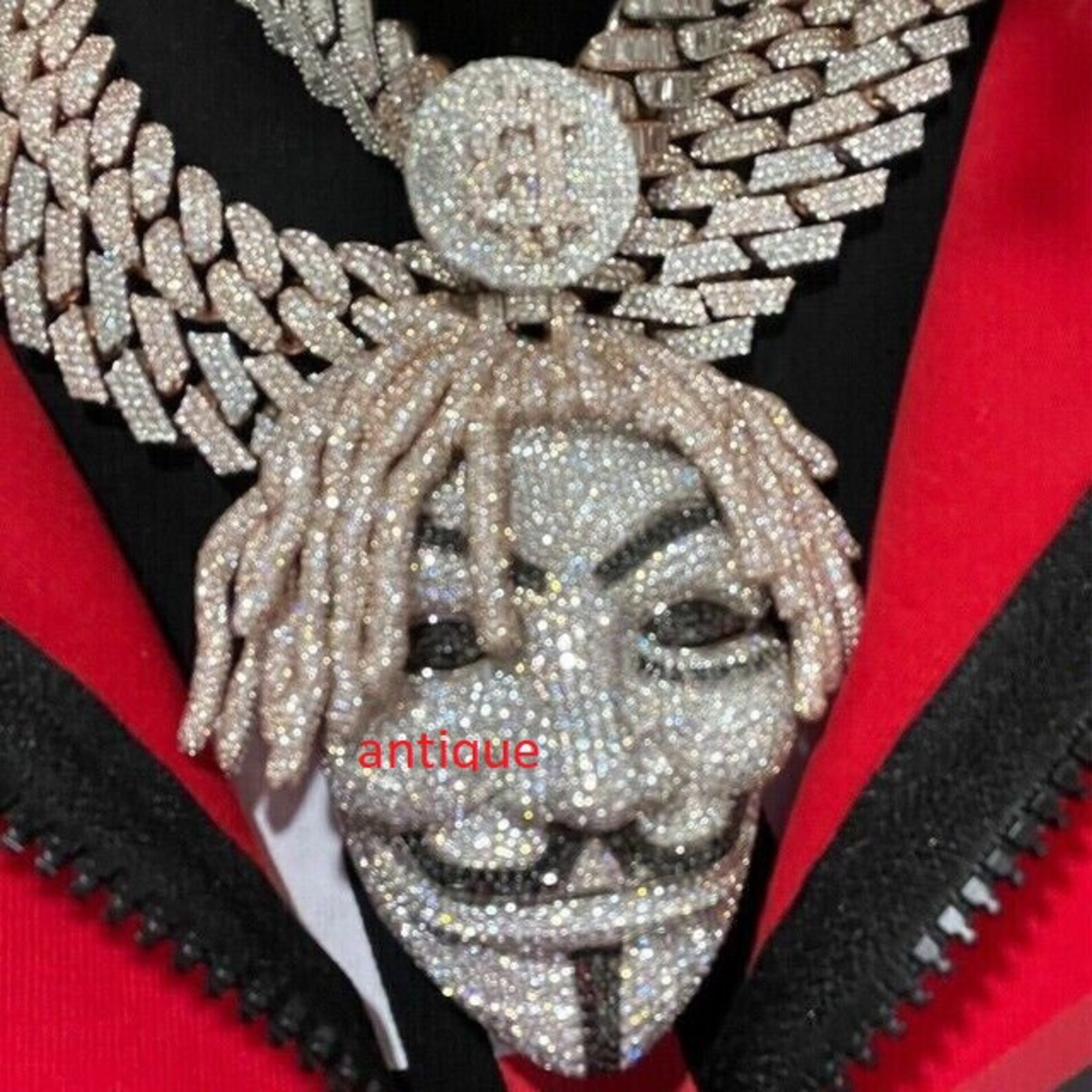 Custom Iced Out Cartoon Pendant, 925 Sterling Silver Hip Hop Jewelry - Etsy