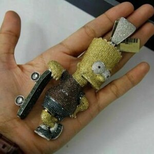 Iced Out 8.75 Ct Diamond Cartoon Simson Pendant Iced Out Simpson ...