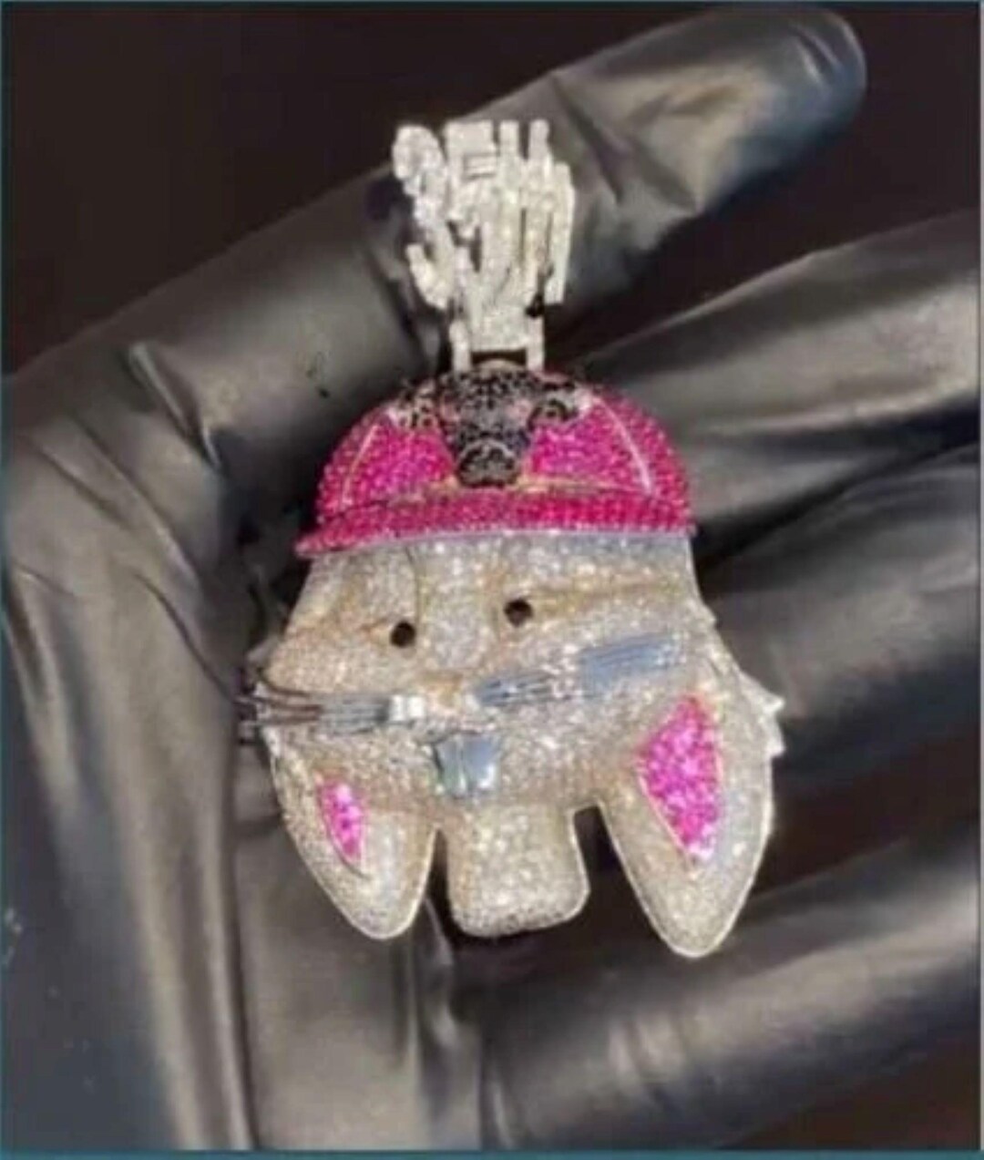 Iced Out Cartoon Emoji Pendant: Cubic Zirconia, 925 Sterling Silver - Etsy