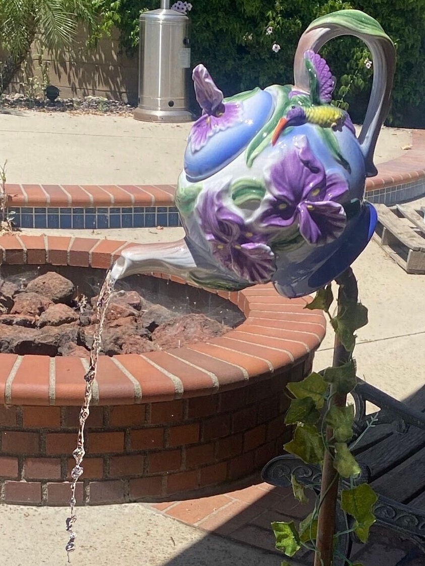 Hummingbird Teapot Waterfountain - Etsy
