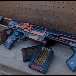 Steampunk Nerf Blaster Nerf Elite Rampage 2 Magazines W/darts Included ...