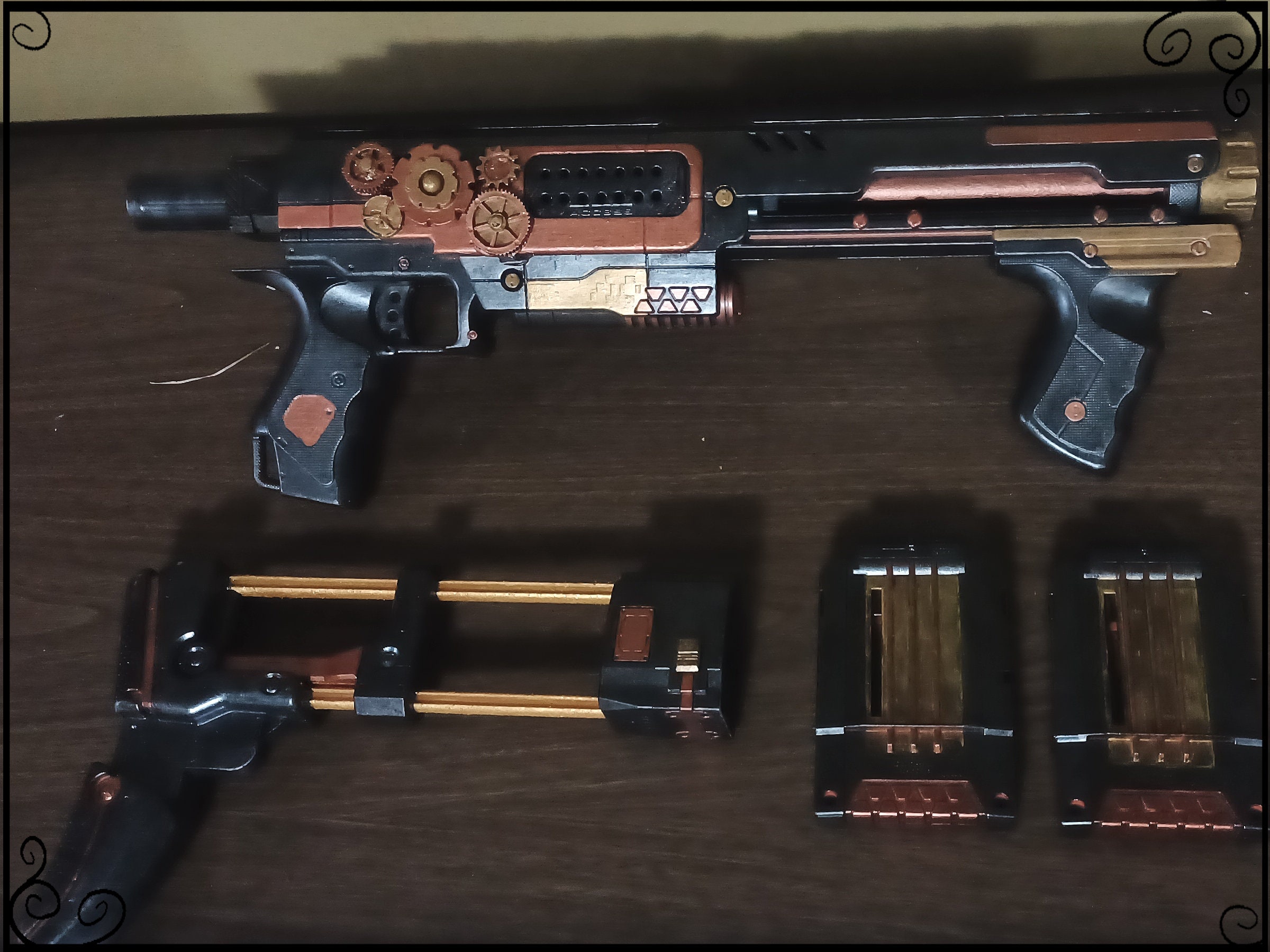 Steampunk Nerf Blaster Nerf Elite Rampage 2 Magazines W/darts Included ...