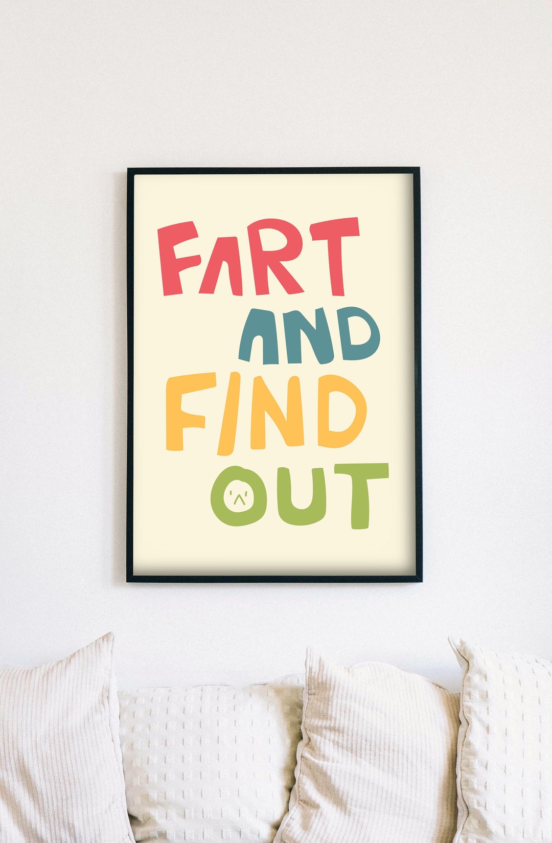 Fart Poster, Fart and Find Out Poster, Digital Download Art, Funny ...