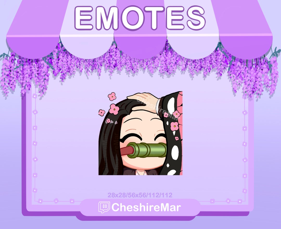 Demon Anime Pink Demon Girl Head Pat (butterfly Samurai) Discord Twitch ...