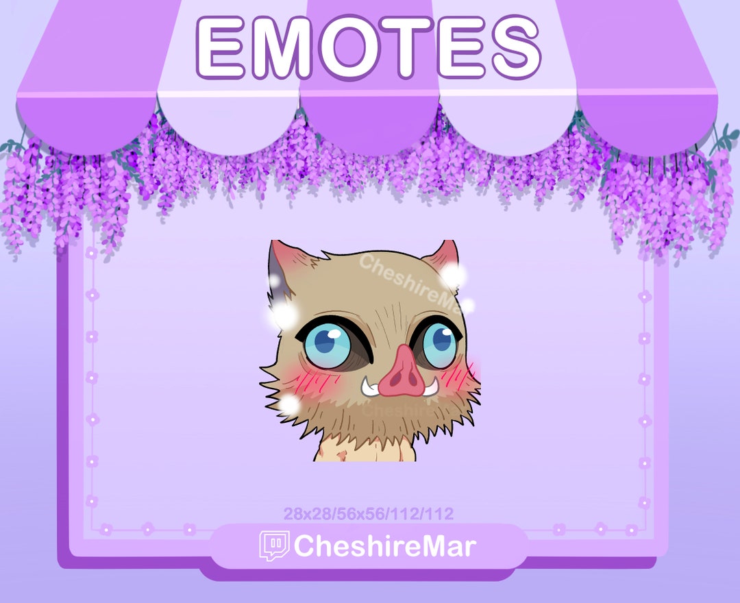 Demon Anime Handsome Pig Samurai Boy Blissful Twitch Discord Emote ...