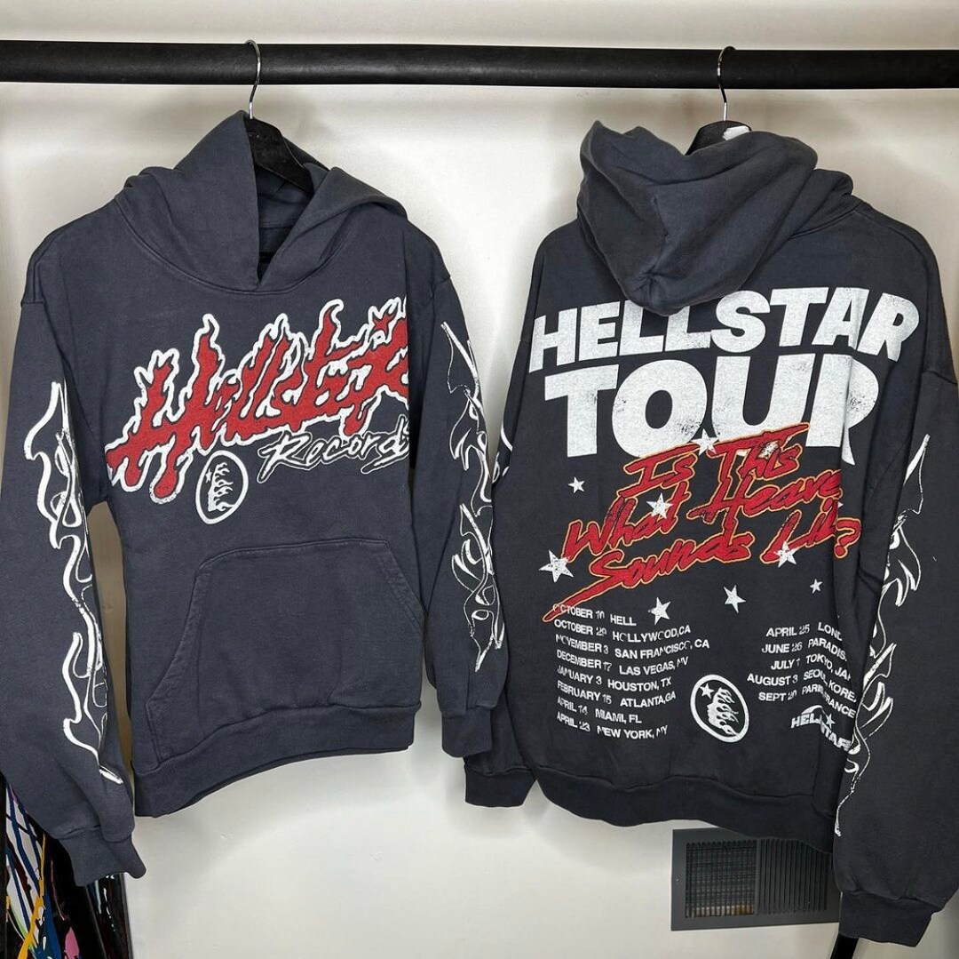 Y2K Hellstar Tour Hoodie - Etsy Canada