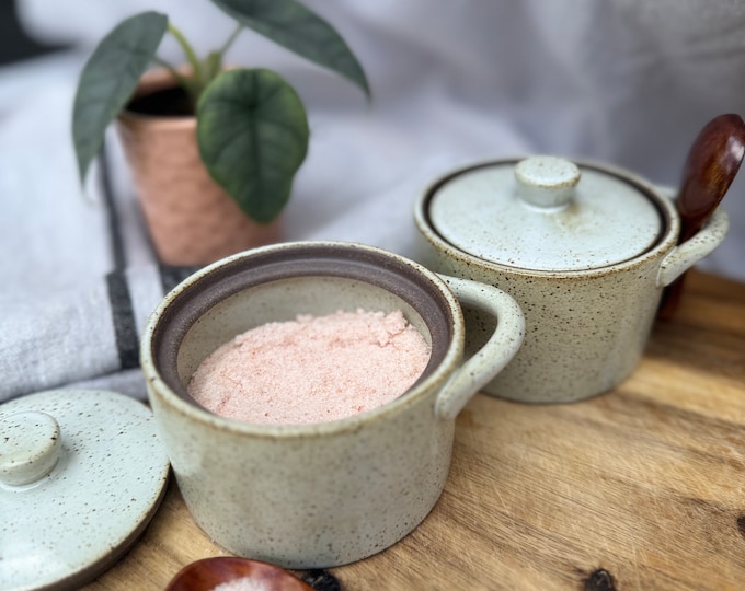 Salt Cellar With Lid, Pinch Pot, Salt Pig, Salt and Pepper Cellar ...