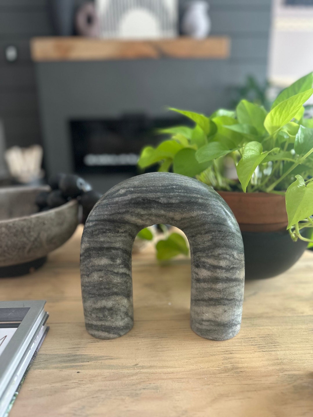 Marble Arch Decor Modern Decorative Accent Piece Luxury Decor Natural ...