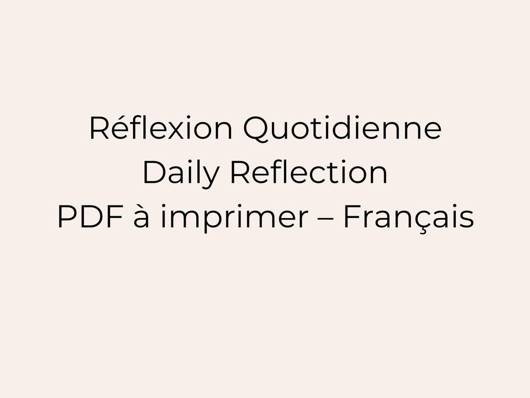 Daily Reflection | Personal Development | Printable PDF A4 | Minimalist ...