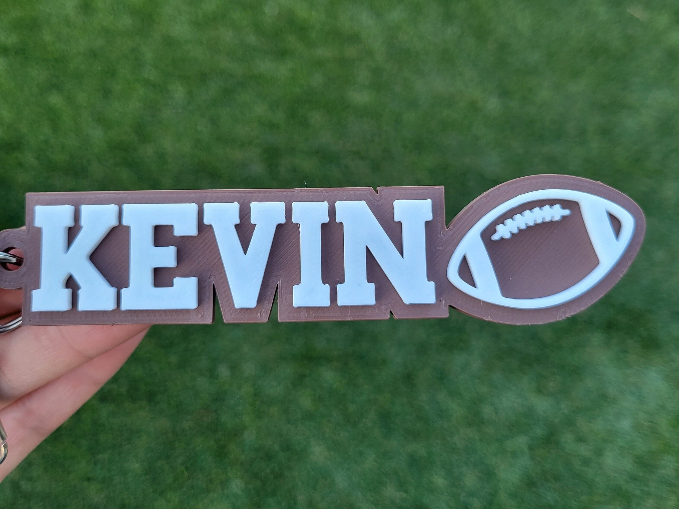 Personalized Football Keychain: Custom 3D Printed Sports Bag Tag - Etsy