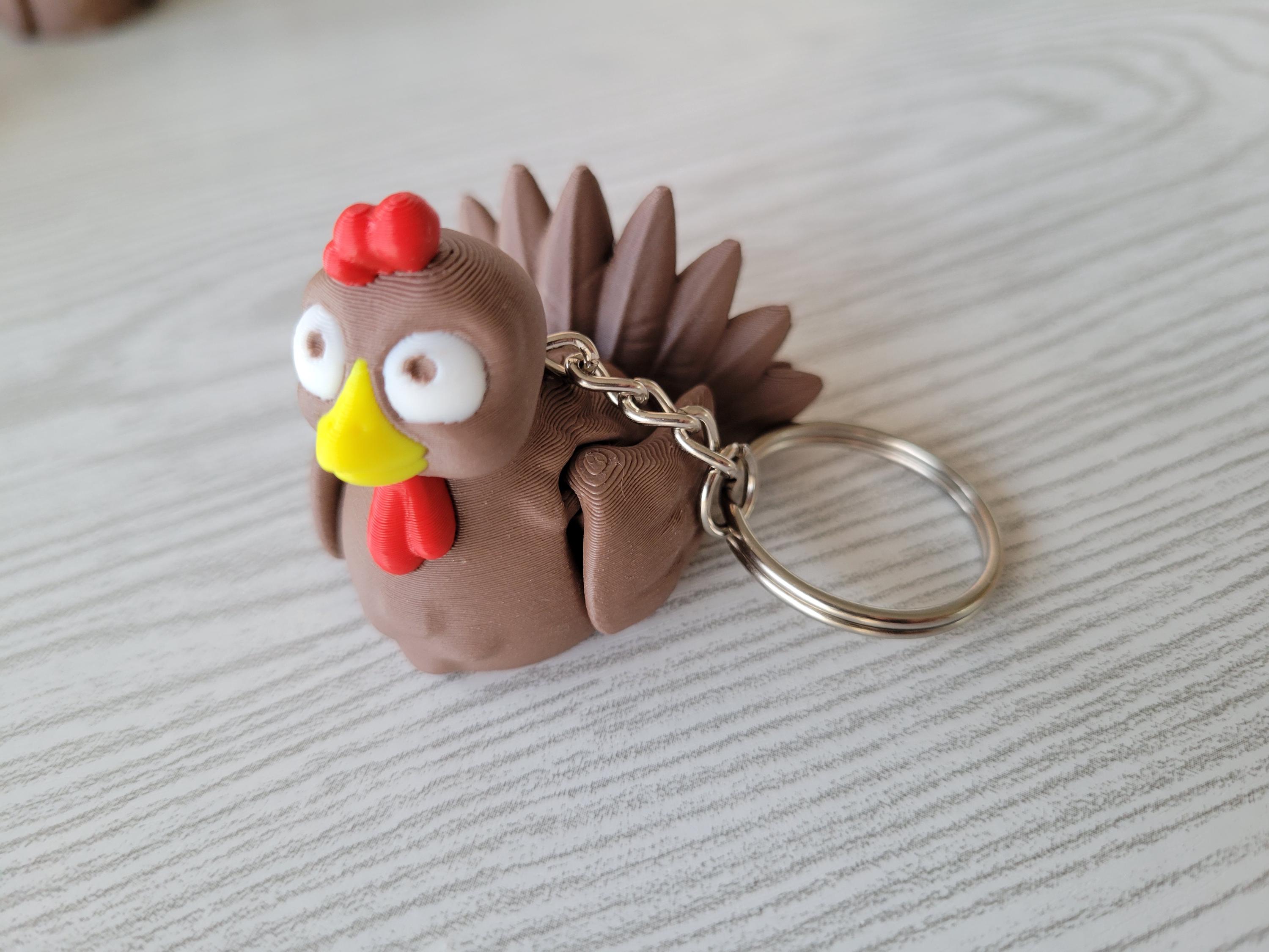 3D Printed Articulating Turkey- Thanksgiving Decor Fidget Toy Funny ...