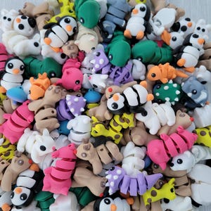 3D Printed Articulating Mini Animals: Sensory Fidget Toy, Party Favors ...