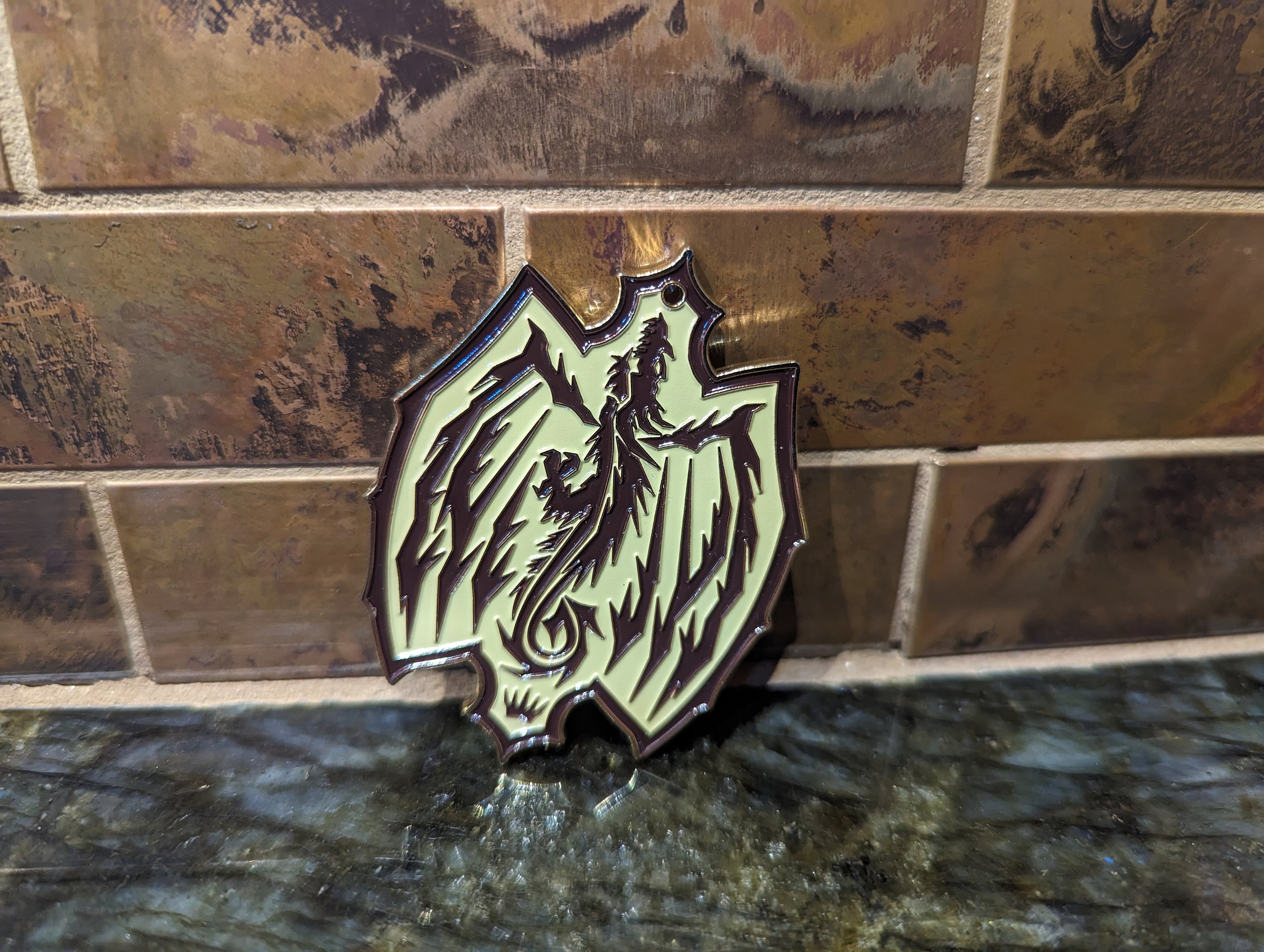 Dragon Medallion - Challenge Coin (brown and Cream Color) - Etsy