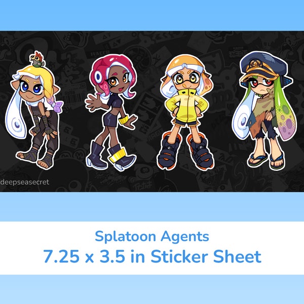 Splatoon Stickers - Etsy