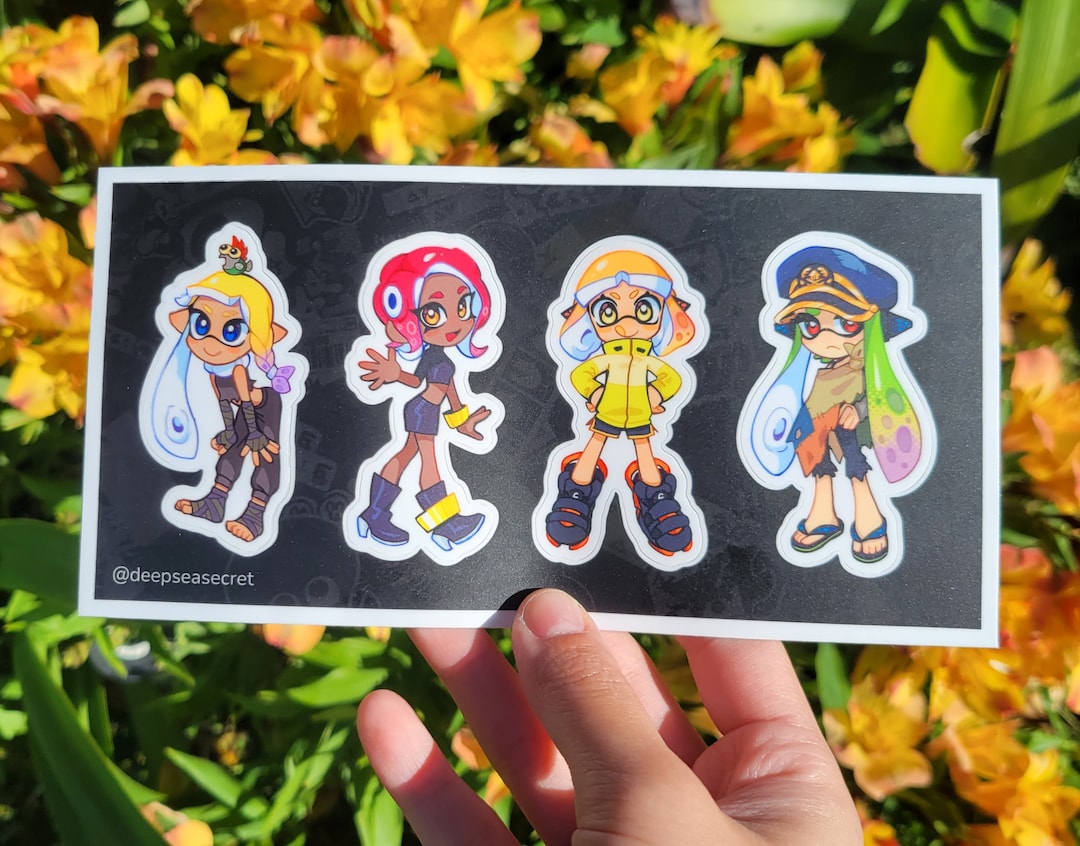 STICKER SHEET - Splatoon - Hero Mode Agents - Etsy