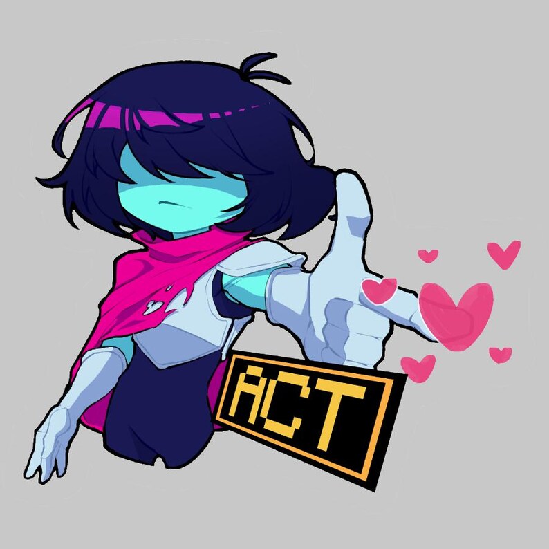 Deltarune Vinyl Stickers - Etsy