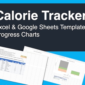 Calorie Tracker - Excel and Google Sheets Templates File Downloads ...