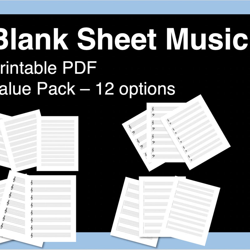 Piano Blank Sheet Music - Etsy