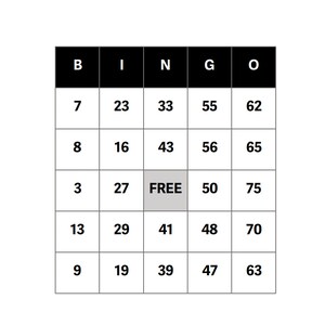 Bingo Cards - Downloadable and Printable PDF - 100+ Random and Unique ...
