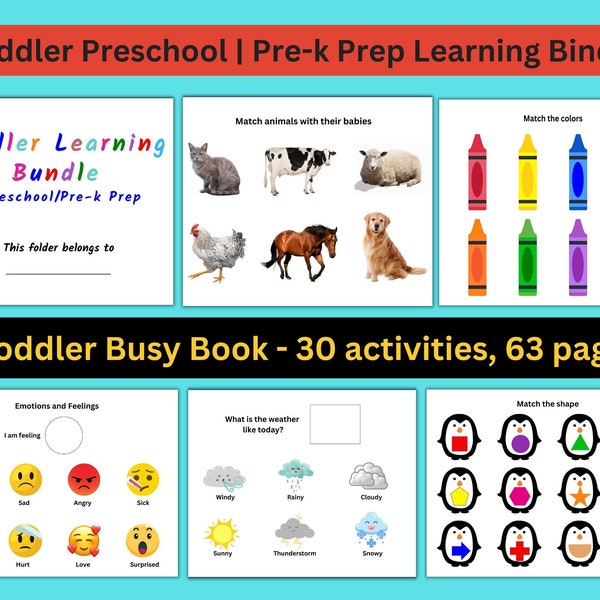 Toddler Learning - Etsy