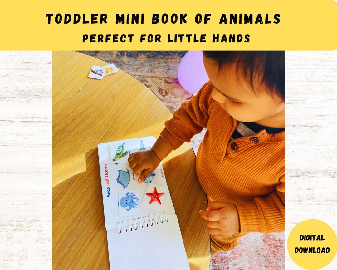 Animals Busy Book, Toddler Busy Book, Travel Activity, Animal Busy Book ...