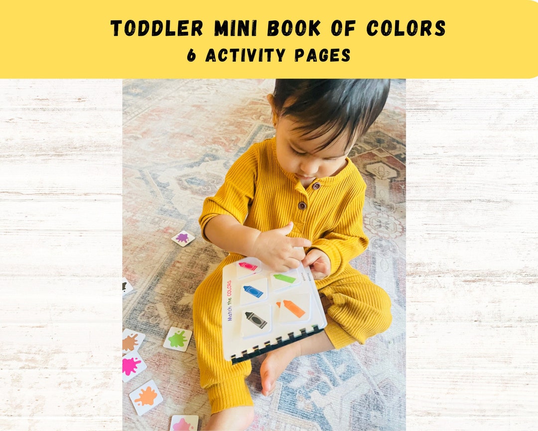 Busy Book Colors, Toddler Busy Book, Toddler Busy Book, Mini Book of ...