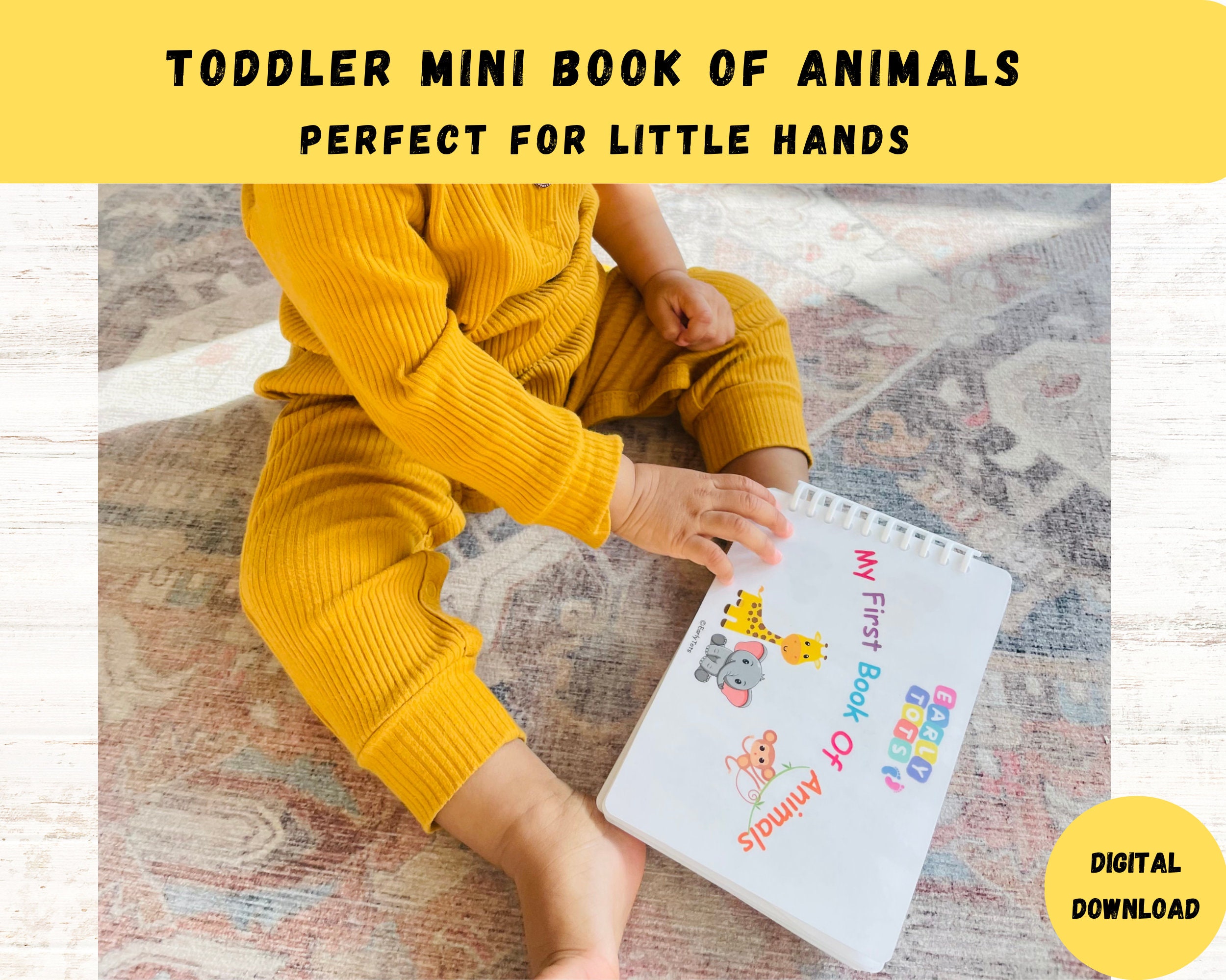 Busy Book Animals, Toddler Busy Book, Fully Assembled, Travel Activity ...