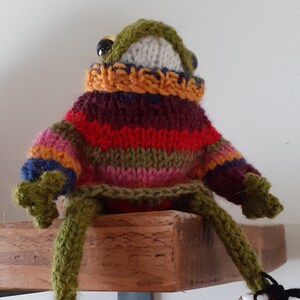 Knitted Frog Gift Collectors Item Toy Plush Amigurumi Present for Frog ...