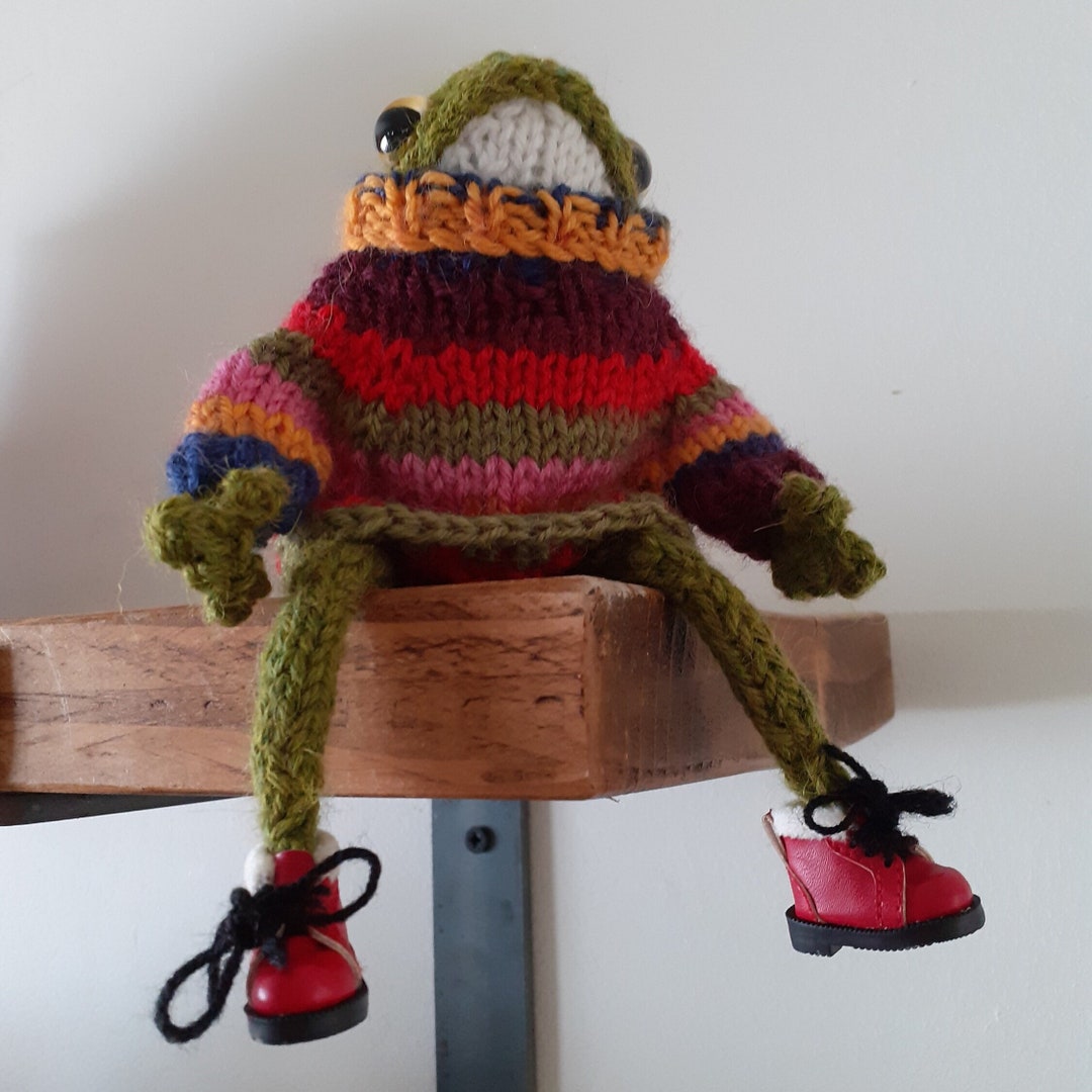 Rainbow Froggy With Boots - Etsy