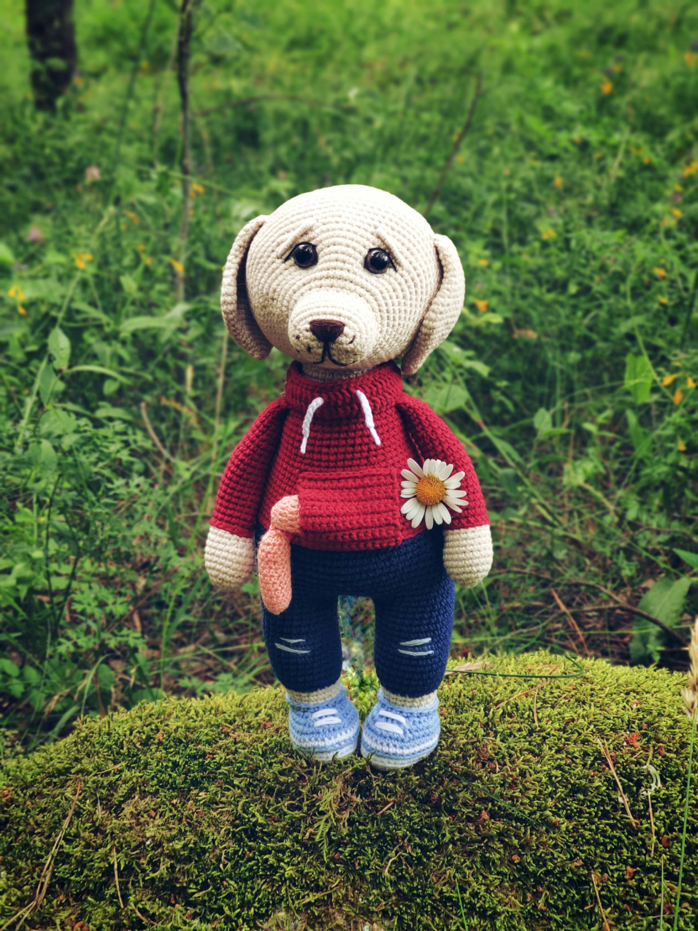2 in 1 Amigurumi Crochet Dogs Pattern Stuffed Dog Pattern - Etsy