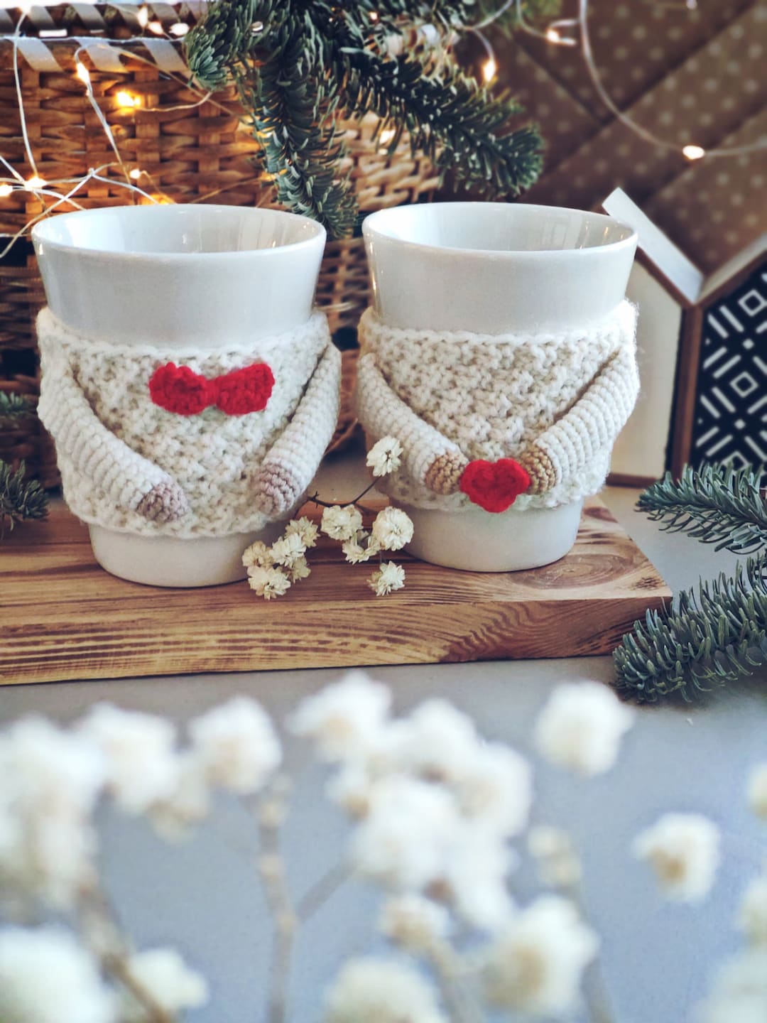 Crochet PATTERN Coffee Mug Warmer, Cozy Knitted Sleeve for Cup, Mug ...