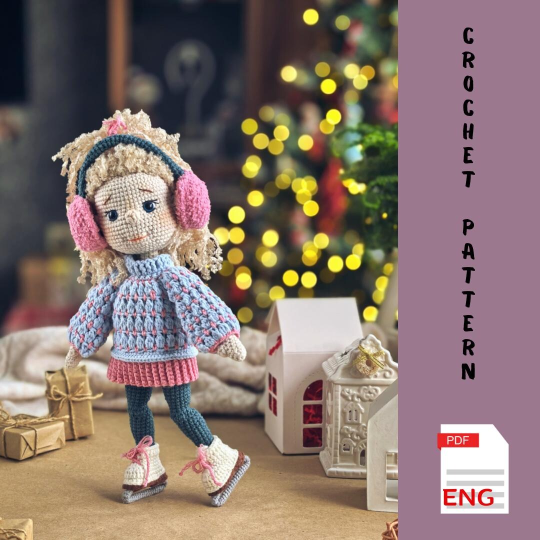 Alice Ice Skater Crochet Doll Pattern - Etsy