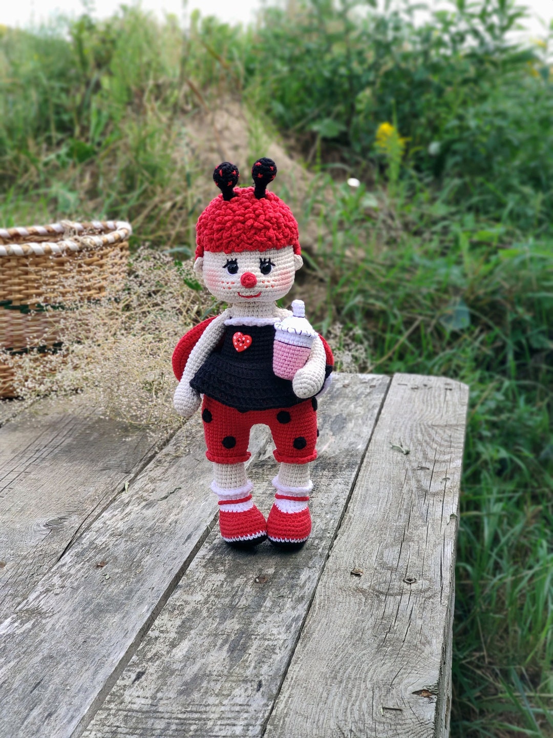 Crochet Pattern Ladybug, Ladybug Doll Amigurumi Pattern - Etsy