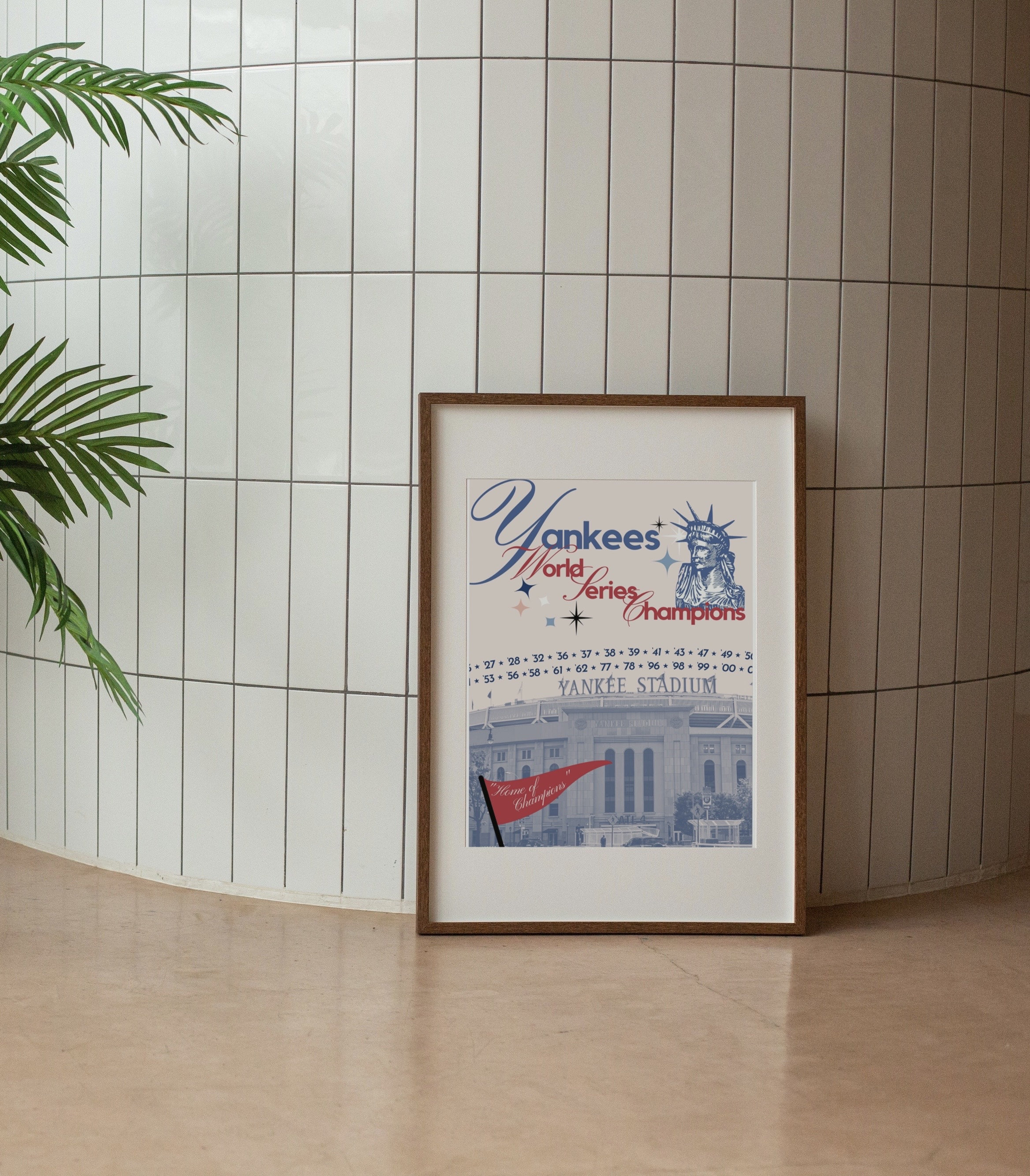 Yankees Poster, World Series Champions Poster, Vintage Inspired ...