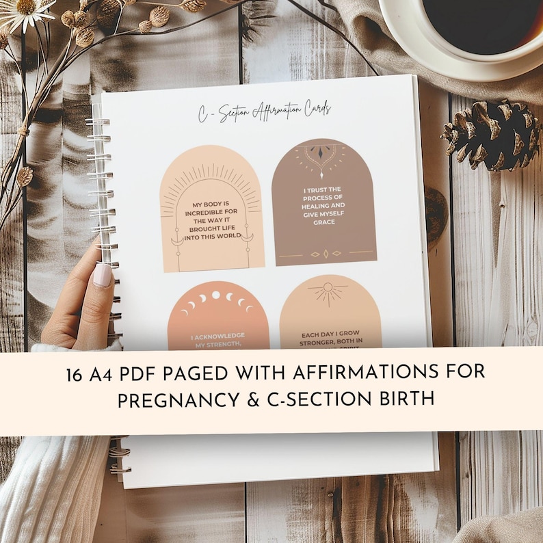 Pregnancy Affirmation Cards: Positive Birth Quotes (printable PDF) - Etsy