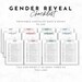 Gender Reveal Checklist Printable Gender Reveal Planner - Etsy