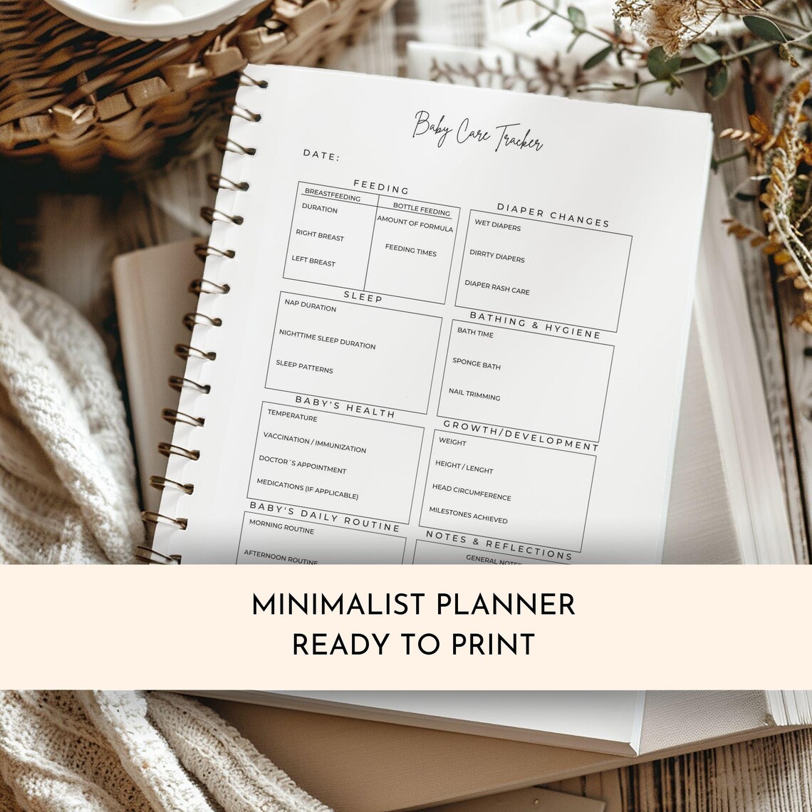 Postpartum Planner Printable: New Mom Recovery, Baby Care (PDF) - Etsy
