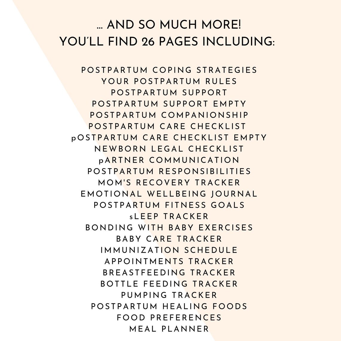 Postpartum Planner Printable: New Mom Recovery, Baby Care (PDF) - Etsy