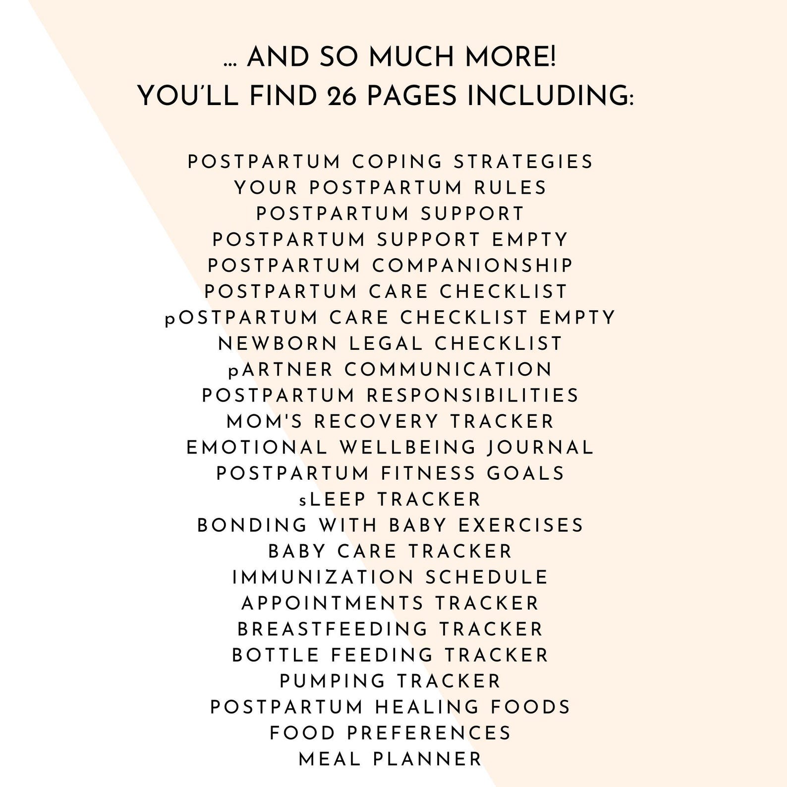 Postpartum Planner Printable: New Mom Recovery, Baby Care (PDF) - Etsy