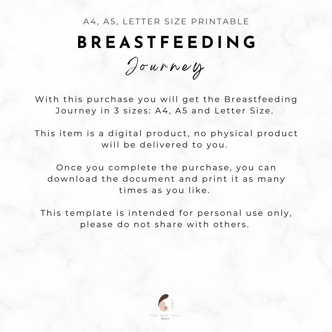 Breastfeeding Journey Printable, Postpartum Journal, Breastfeeding Care, Mom Recovery, Baby Care ...
