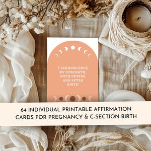 Pregnancy Affirmation Cards: Positive Birth Quotes (printable PDF) - Etsy