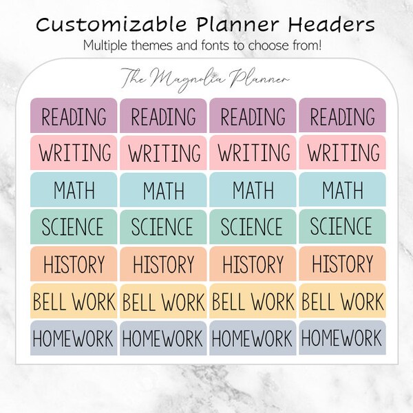 Custom Planner - Make Your Own Planner