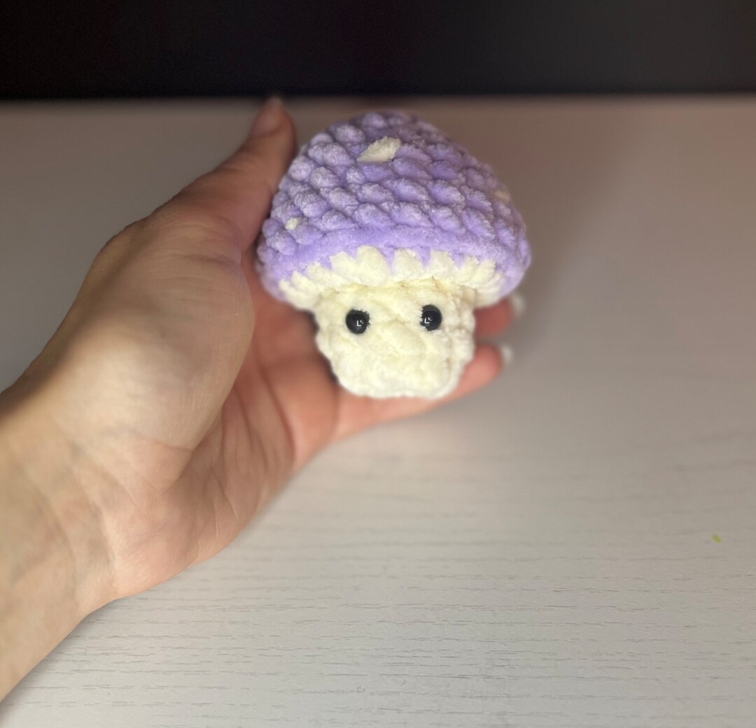 Crochet Mushroom Pop Fidget Purple - Etsy